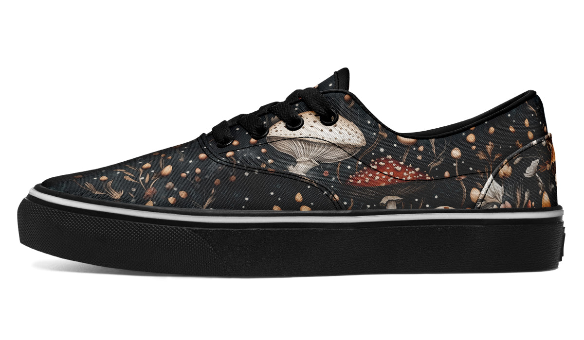 Toadstool Harvest Street Sneakers – Rogue + Wolf Canvas Witchy Forest ...