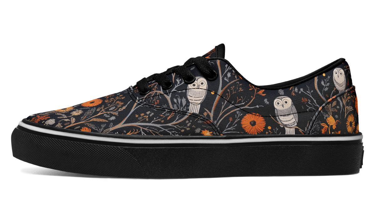 Twilight Watcher Street Sneakers – Rogue + Wolf Canvas Gothic Forest ...