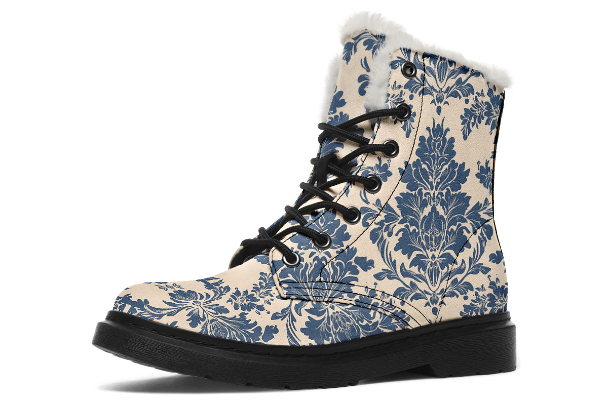 Blue Faded Regal Winter Boots – Rogue + Wolf Micro-Suede Witchy Boots