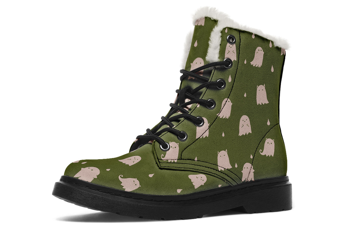 Fern Ghost Party Winter Boots – Rogue + Wolf Micro-Suede Witchy Boots
