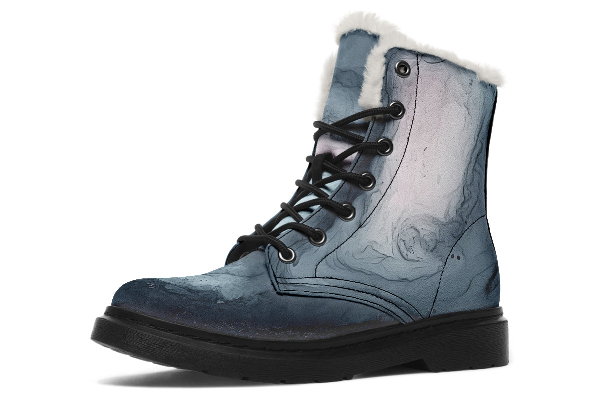 Shadow Winter Boots – Rogue + Wolf Blue Micro-Suede Witchy Boots