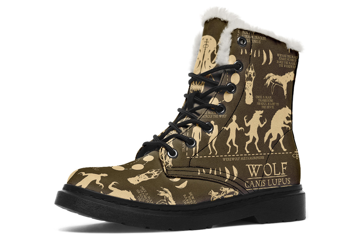 Tan Wolf Study Winter Boots – Rogue + Wolf Micro Suede Gothic Witch Boots