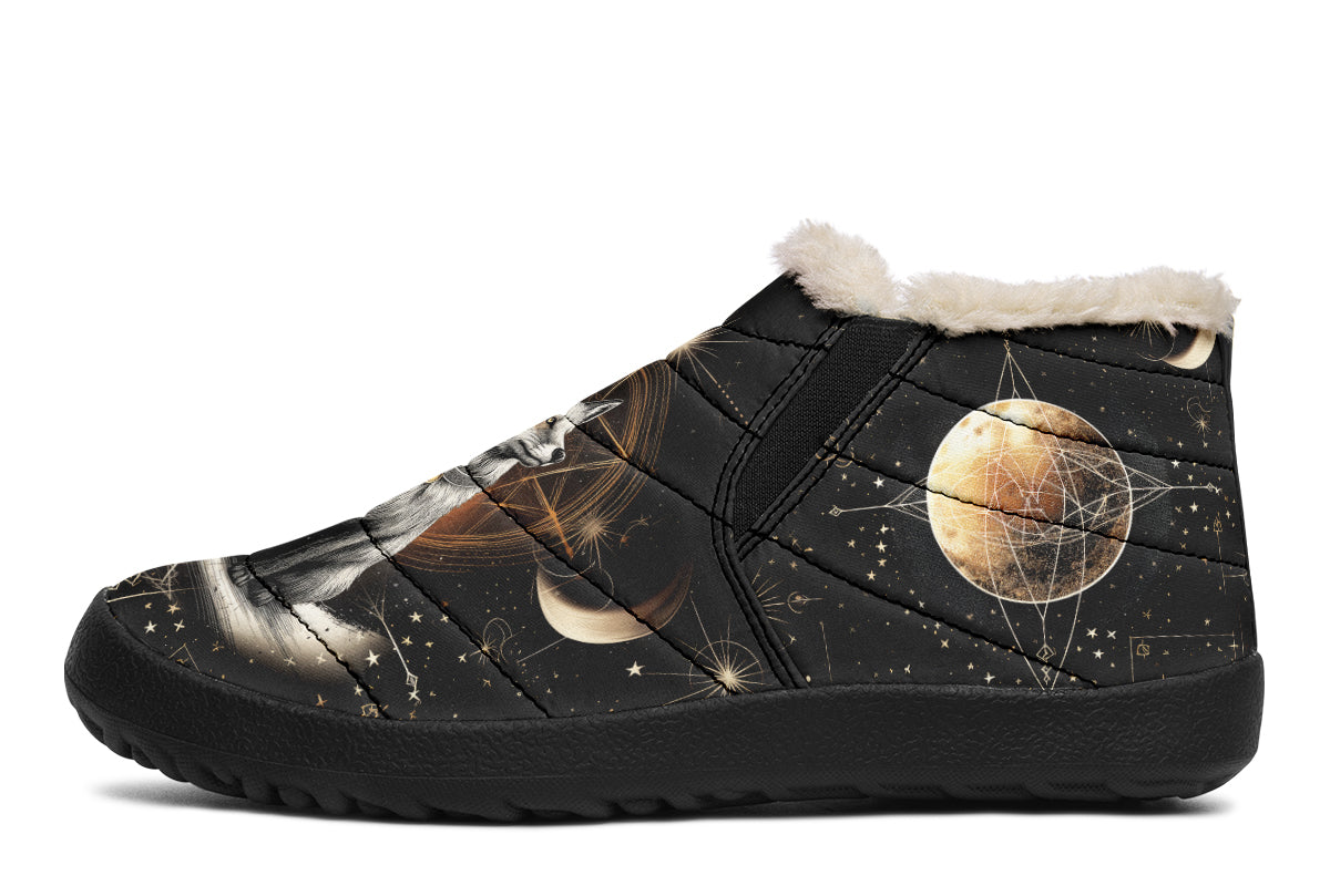 Astral Fox Winter Sneakers – Rogue + Wolf Vegan-Fabric Witchy Sneakers
