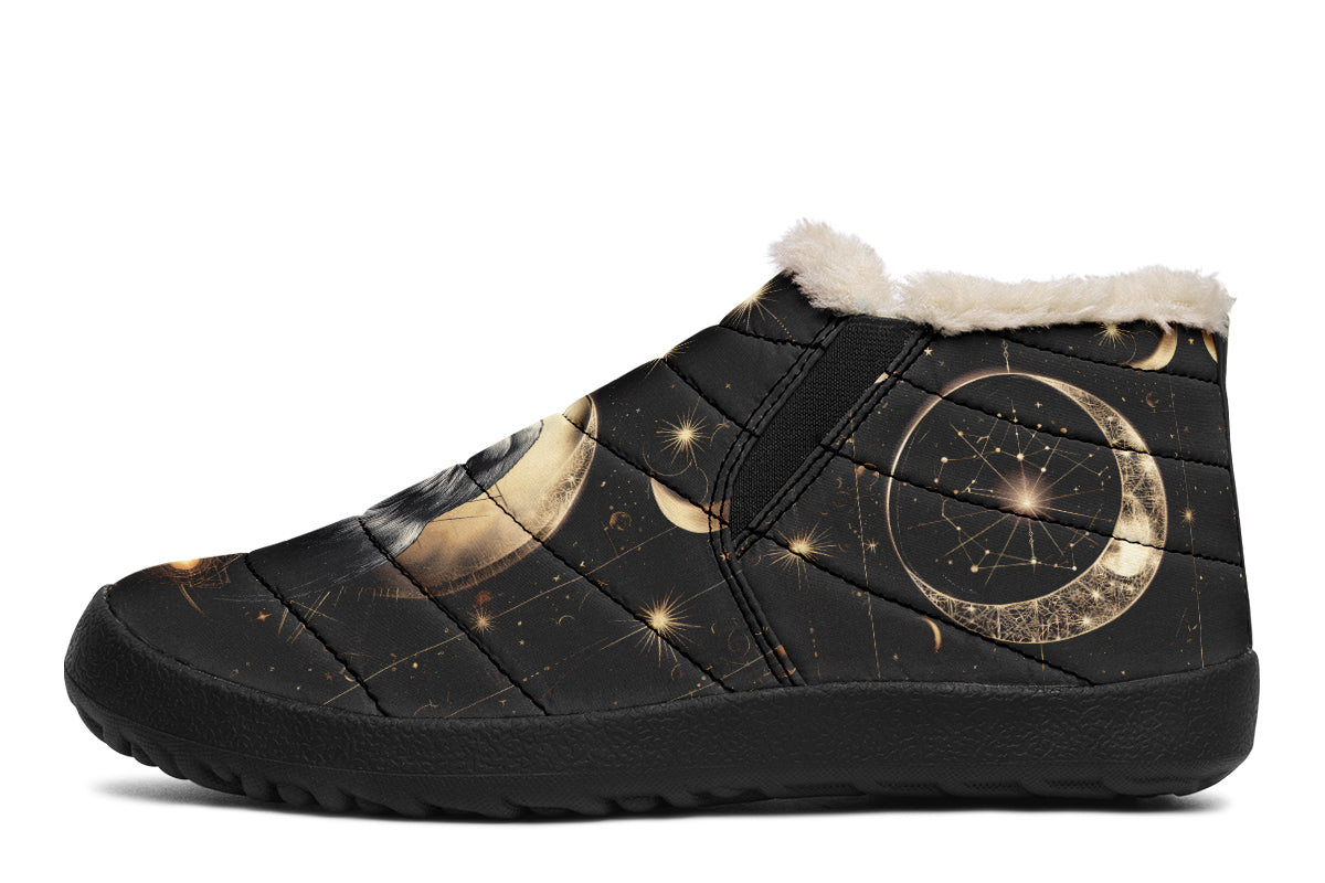 Omen Raven Winter Sneakers – Rogue + Wolf Vegan-Fabric Gothic Sneakers