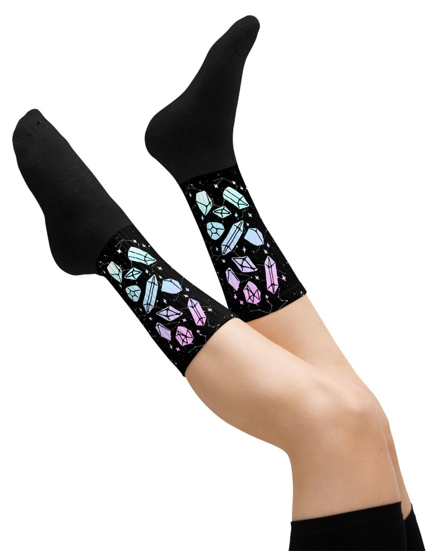 Divination Crystals Socks – Rogue + Wolf Nylon Gothic Witchy Socks