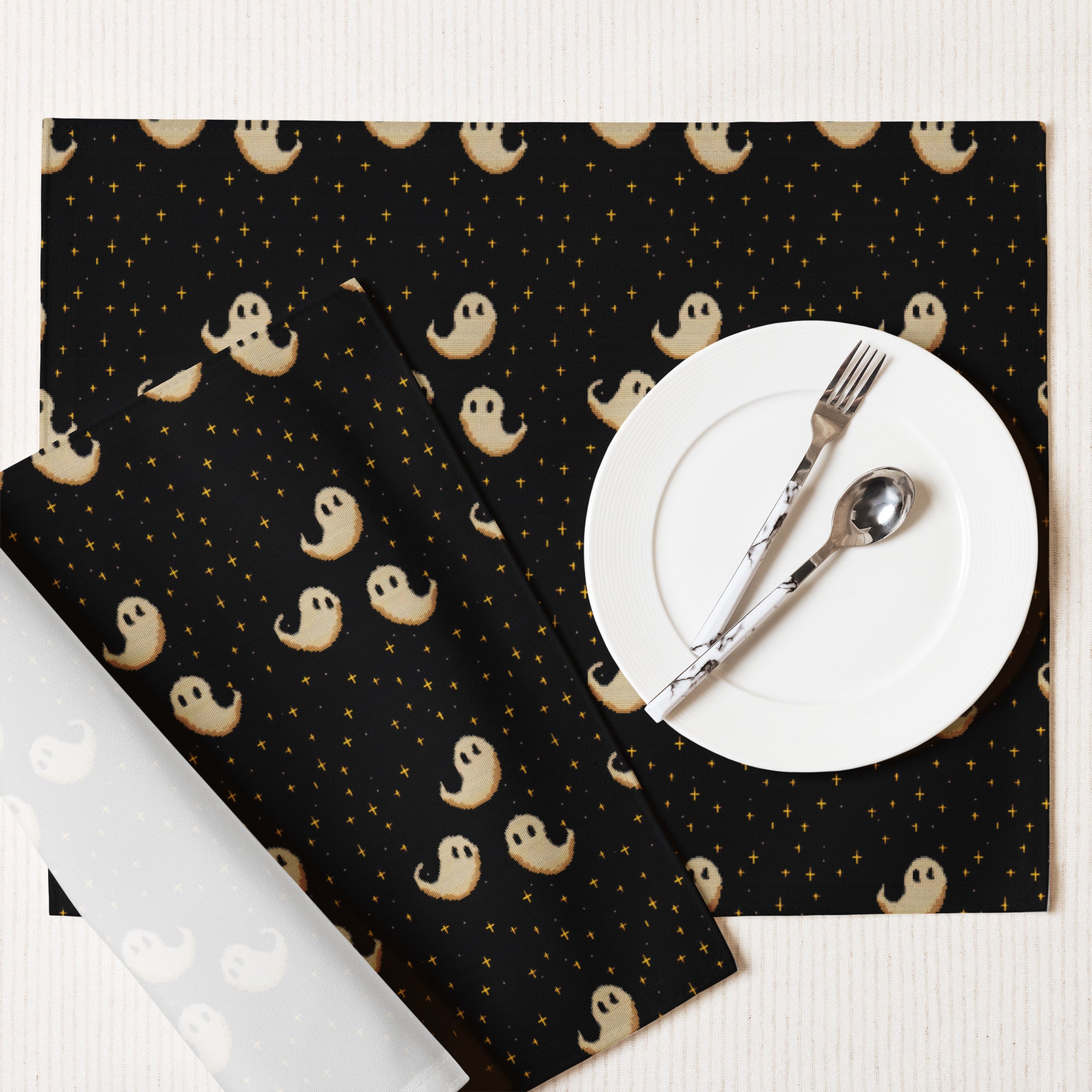 Spooky Soirée Placemat Set – Rogue + Wolf Polyester Gothic Witchy Placemats