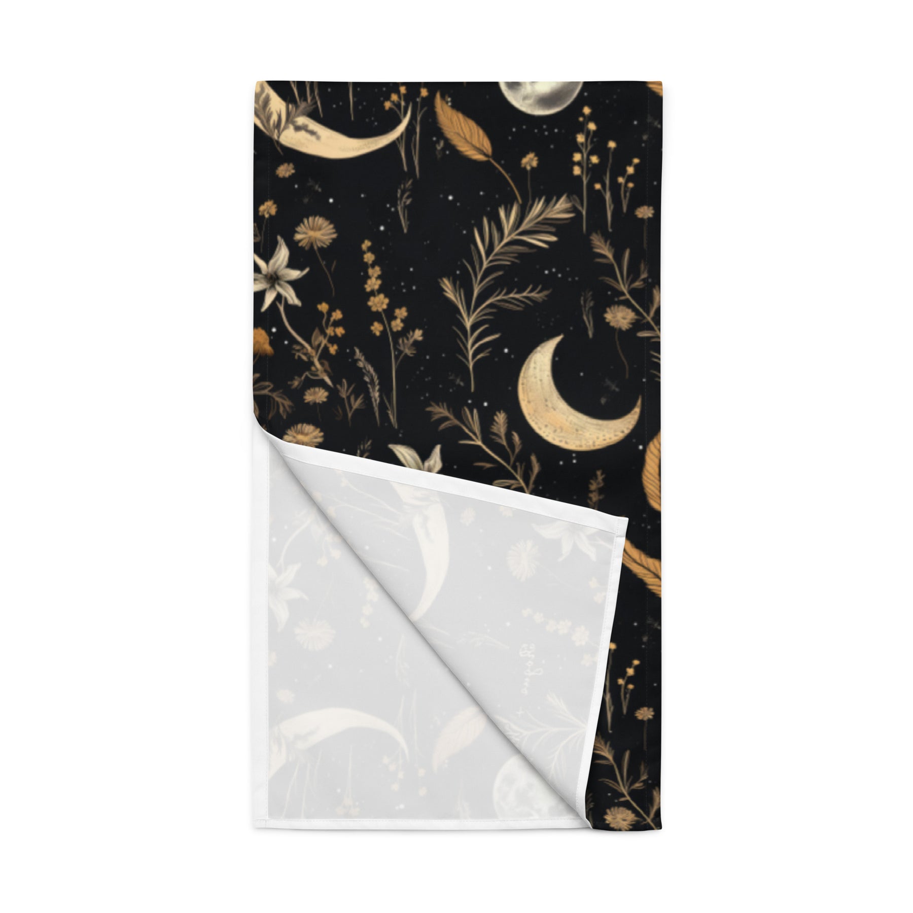 Moonlit Botanica Table Runner – Rogue + Wolf Polyester Gothic Witchy Runner