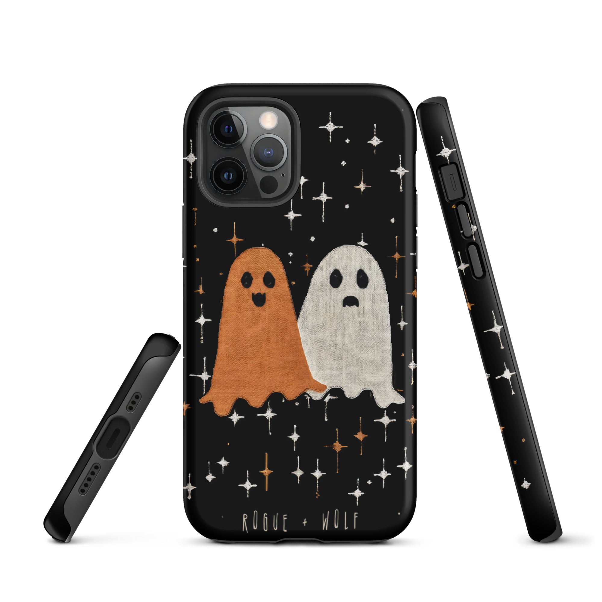 Ghost Besties Tough Cell Phone Case for iPhone Dark Academia Anti scratch Shockproof Witchy Goth Cover