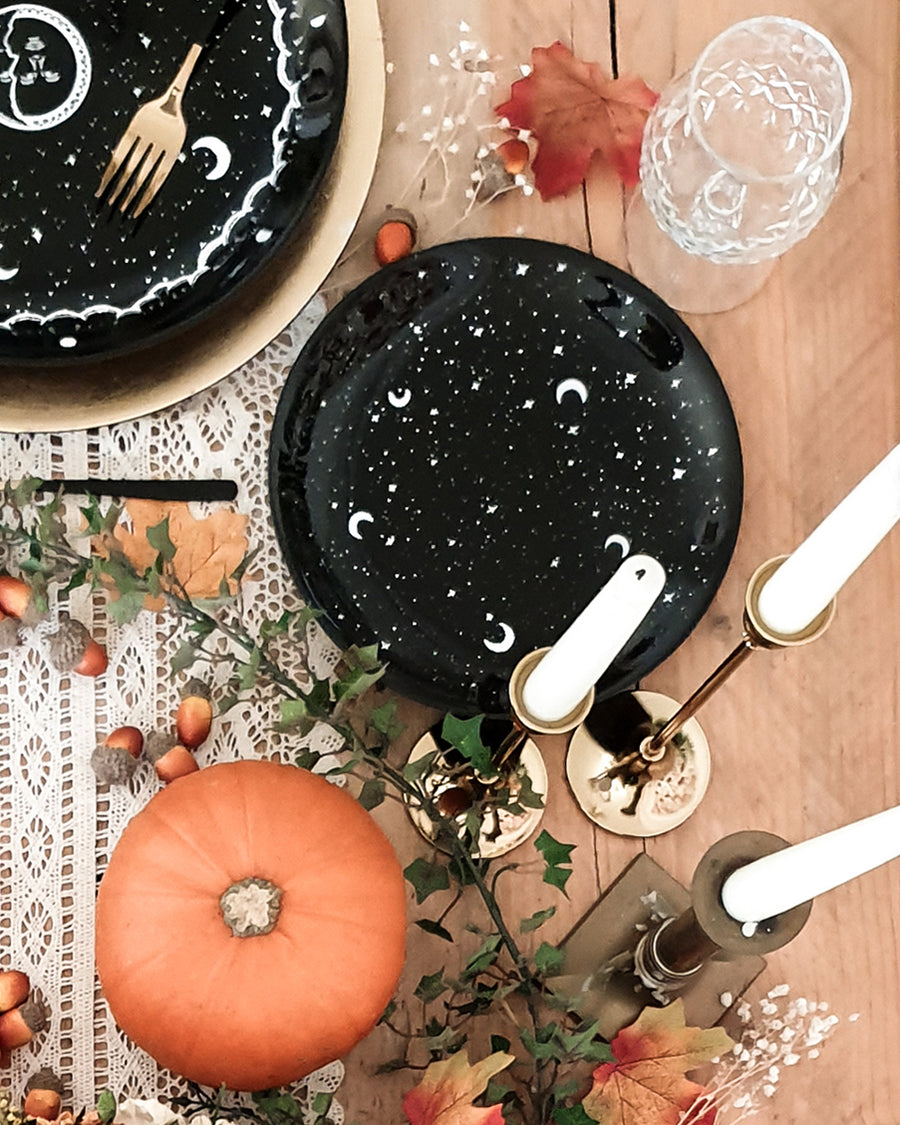 Midnight Small Porcelain Dinner Plate – Rogue + Wolf