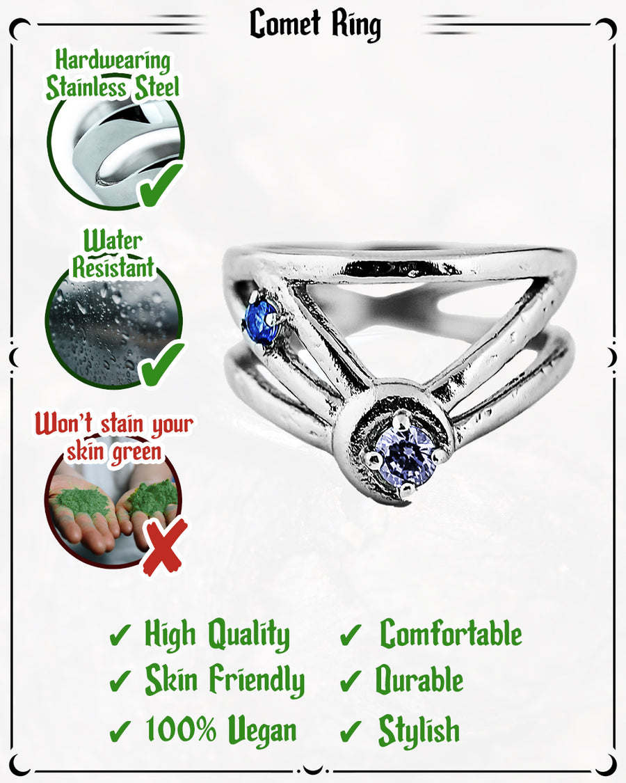 Comet Ring in Mirror Steel – Rogue + Wolf