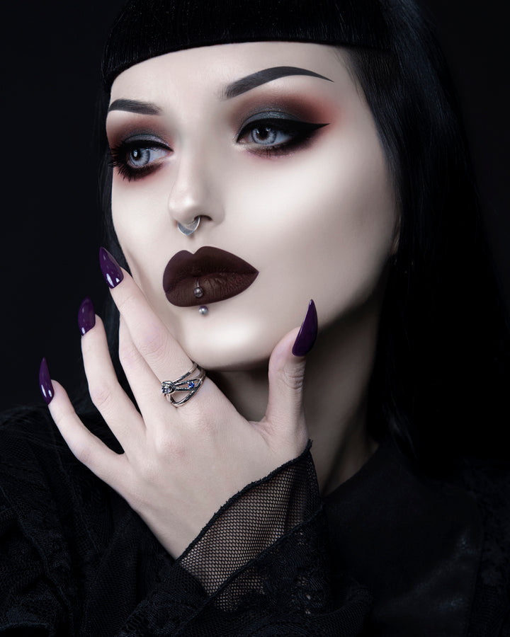 Nu Goth Stainless Steel & Matte Black, Skulls, Occult, and Rune Rings ...