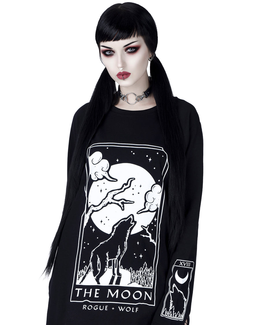 Moon Tarot Long Sleeve Tee – Rogue + Wolf