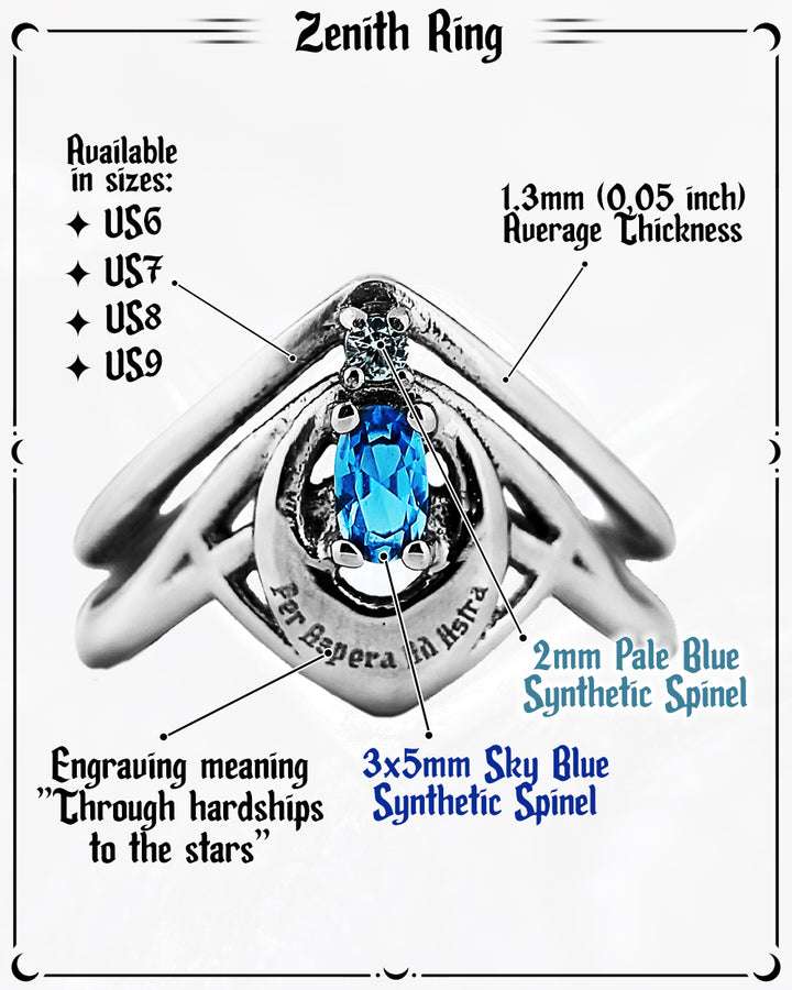 Zenith Ring in Mirror Steel – Rogue + Wolf